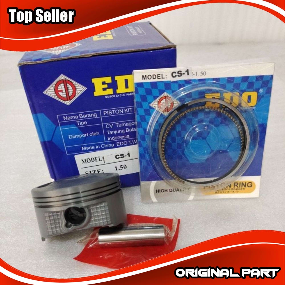 Jual Seker Seher Piston Set Komplit Circlip Piston Ring oversize OS 1.50 Honda CS1 - cs 1 one ...