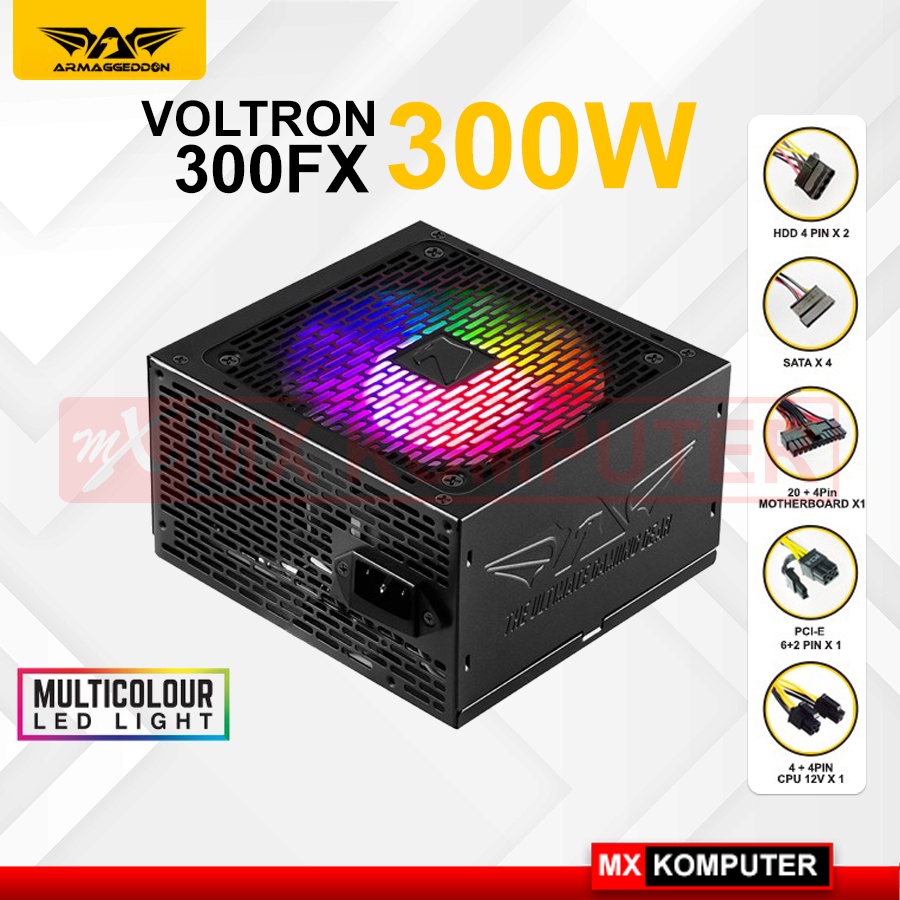 Jual Power Supply (PSU) Armaggeddon Voltron Bronze 300 FX 300FX 300W 300 W | Shopee Indonesia