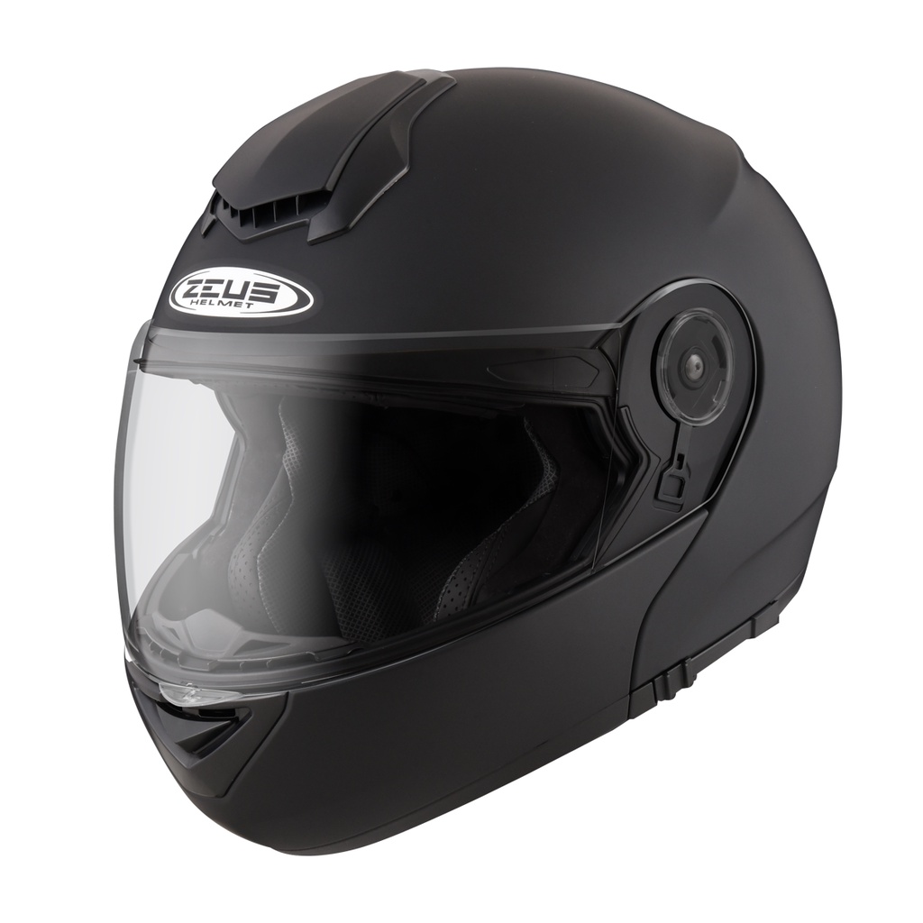 Jual ZEUS ZS 3050 MATT BLACK DOFF MODULAR FLIP UP DOUBLE VISOR | Shopee Indonesia