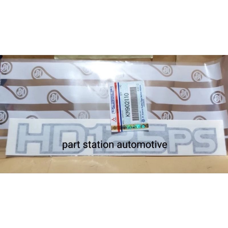 Jual STIKER / STICKER HD125PS MITSUBISHI CANTER ORIGINAL KM902110 ...