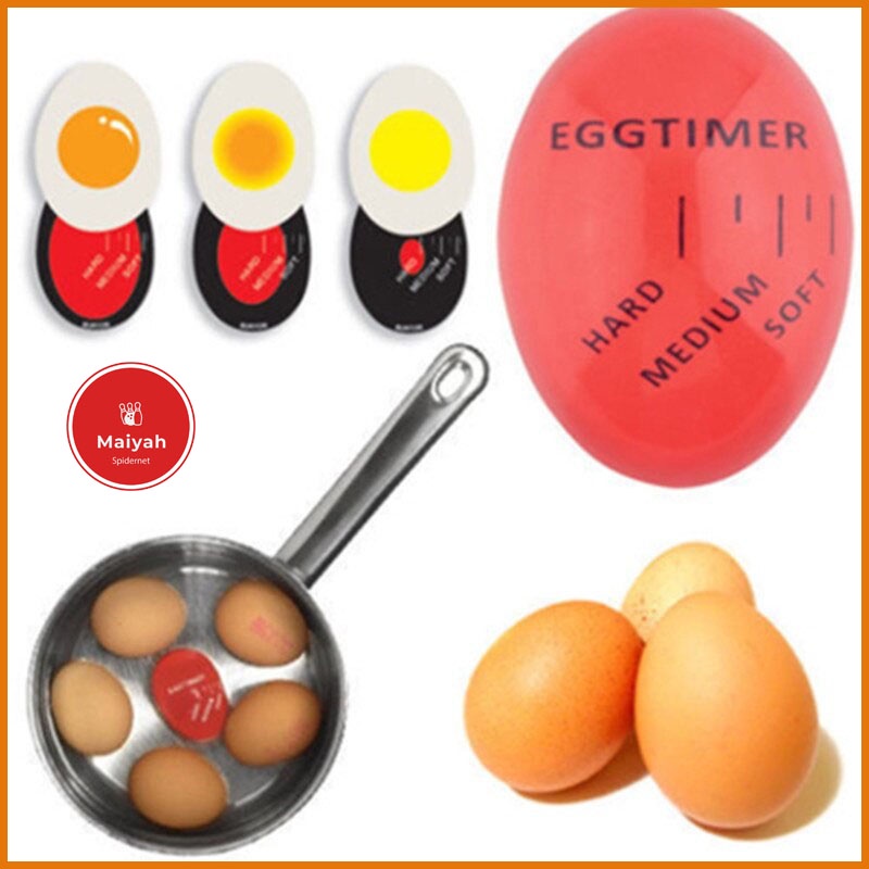 Jual Egg Perfect Egg Timer Pengukur Suhu Telur Rebus Telur Boiled EggTimer patokan waktu merebus ...