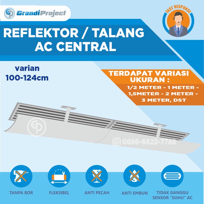 Jual Reflektor Reflektor / Talang Ac Central (Ukuran 100-124Cm ...