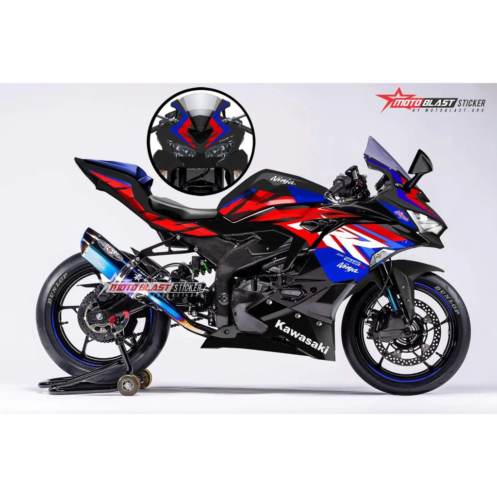 Jual Decal Sticker Ninja ZX25R Livery Anniv Fireblade Black Full Body ...