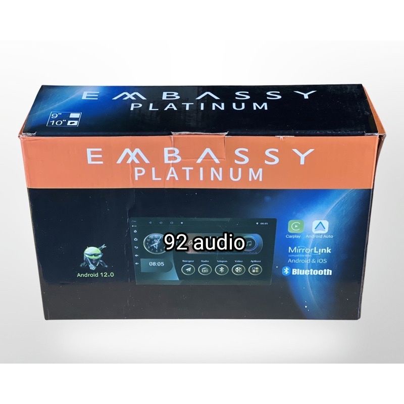Jual Head Unit Android Embassy 9 inch Memory 2/32 Carplay Seri Terbaru ...