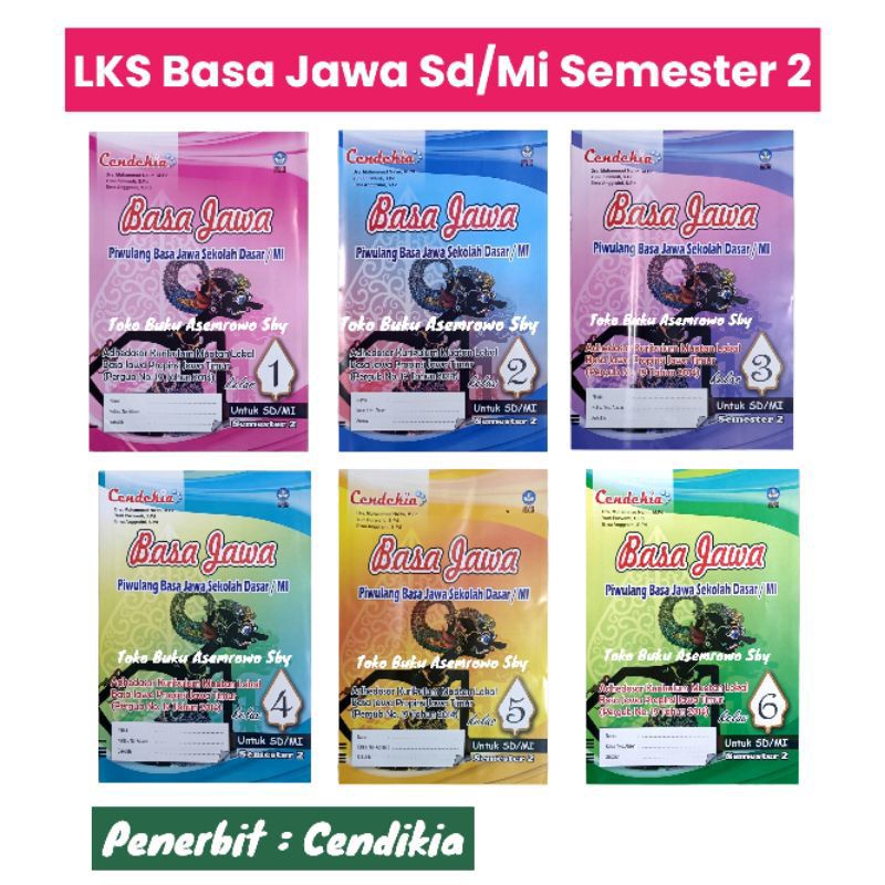Jual Semester 2 LKS BASA JAWA Cendekia kelas 1/2/3/4/5/6 revisi 2023 | Shopee Indonesia
