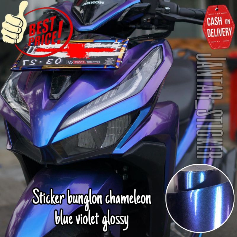 Jual Stiker skotlet bunglon chameleon aurora sticker scotlite bunglon ...