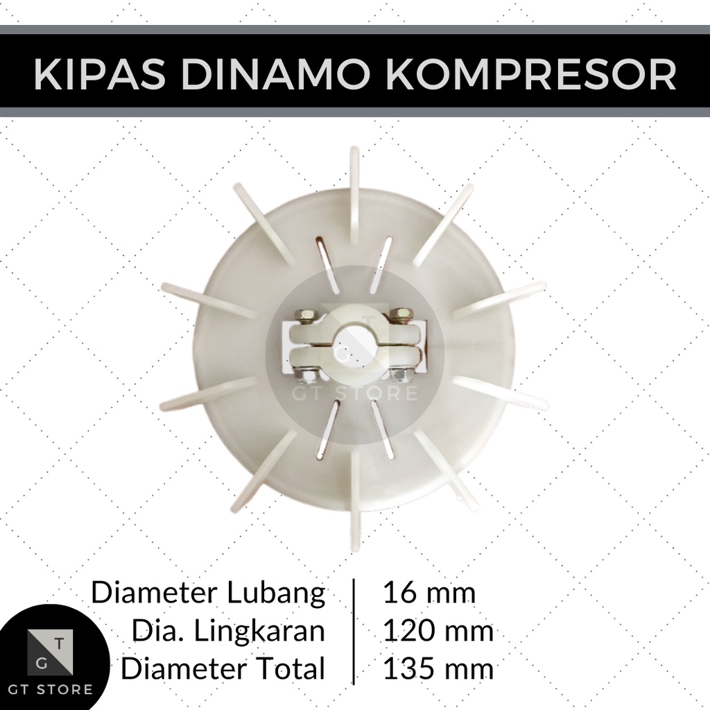 Jual Kipas Dinamo Elektro Motor Kompresor Angin 1 HP 2 HP | Shopee ...
