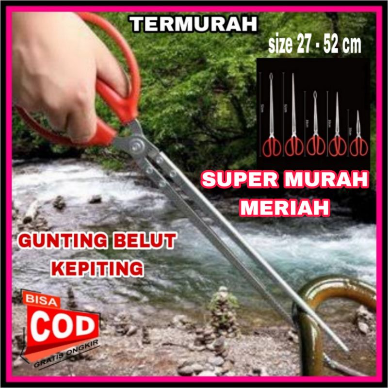 Jual Gunting capit crab tongs jenis Flat lurus untuk kepiting belut ...