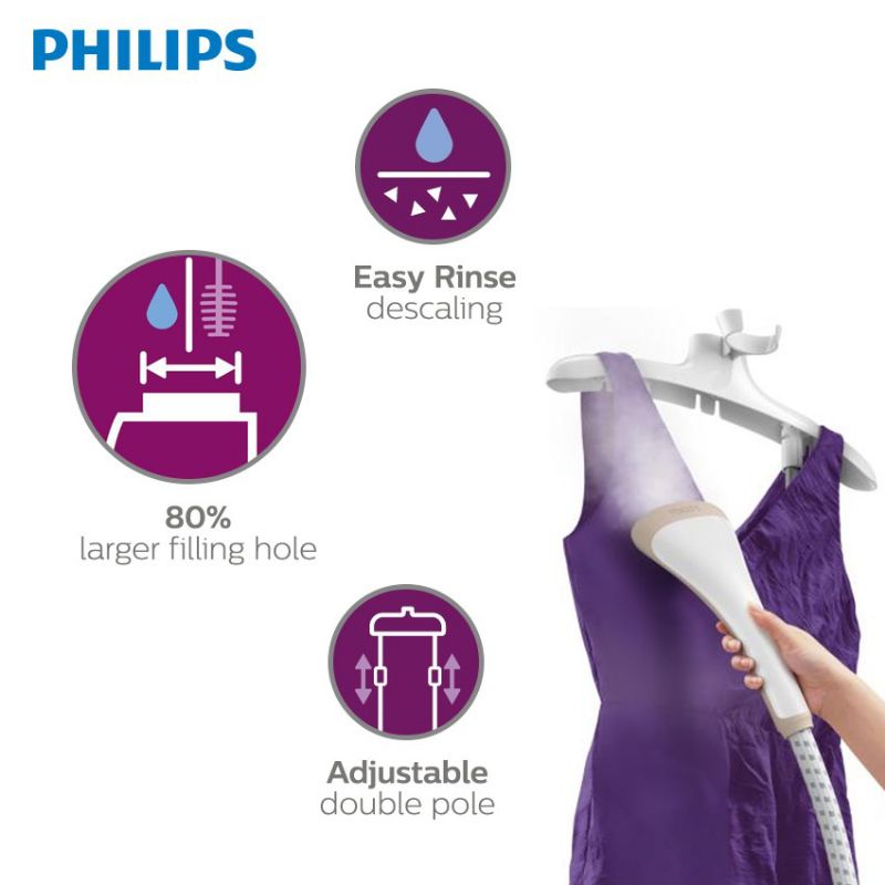 Jual PHILIPS GARMENT STEAMER GC 524 SETRIKA UAP TIANG | Shopee Indonesia