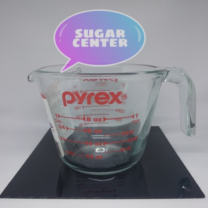 Jual Gelas Pyrex Gelas Ukur 8 Oz/Gelas Ukur Pyrex Kapasitas 236 Ml ...