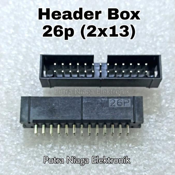 Jual Header Box 26p IDC Male 26pin Socket JTAG (2x13) Soket 26 Pin ...