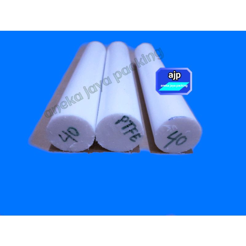 Jual teflon rod dia 40mm x 1meter as ptfe batangan | Shopee Indonesia