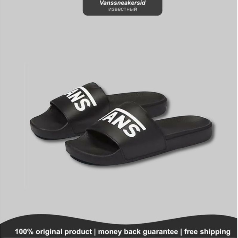 Jual VANS SLIDE ON LOGO BLACK BNIB ORIGINAL | Shopee Indonesia