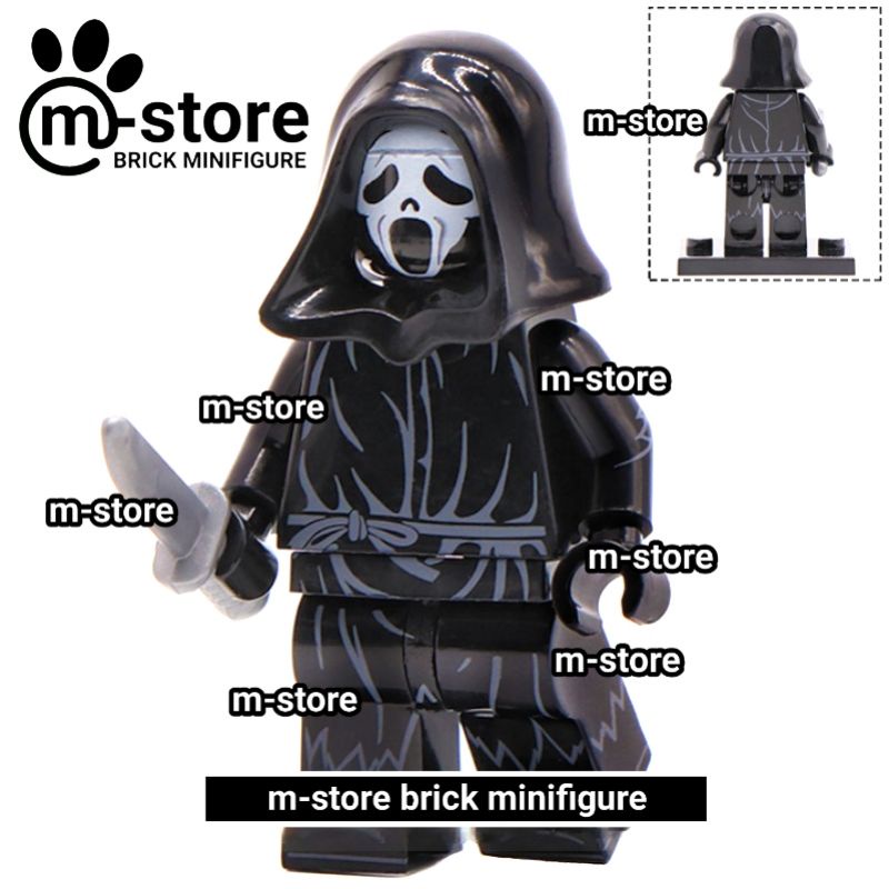 Jual brick scream ghostface ghost face mini toy figure | Shopee Indonesia
