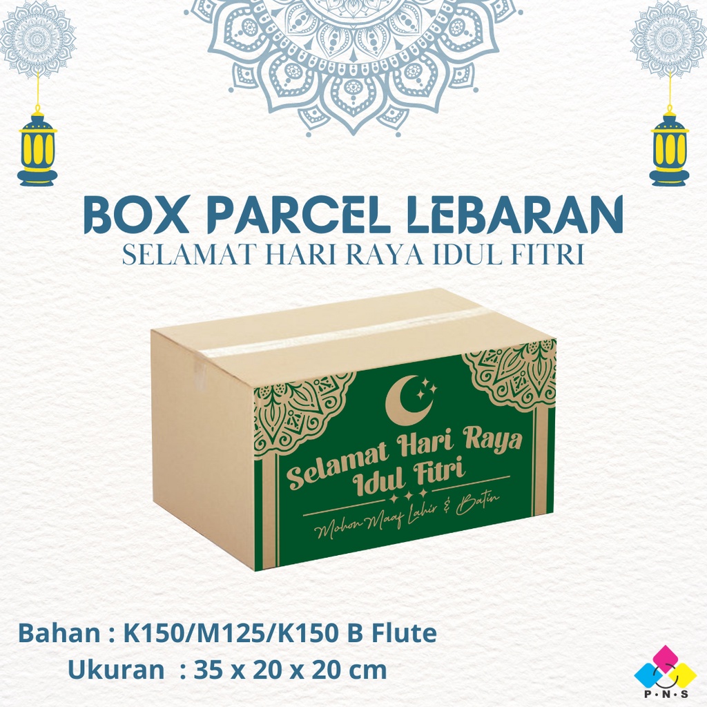 Jual KARDUS LEBARAN/BOX PARCEL/DUS HARI RAYA IDUL FITRI 35 x 20 x 20 CM ...