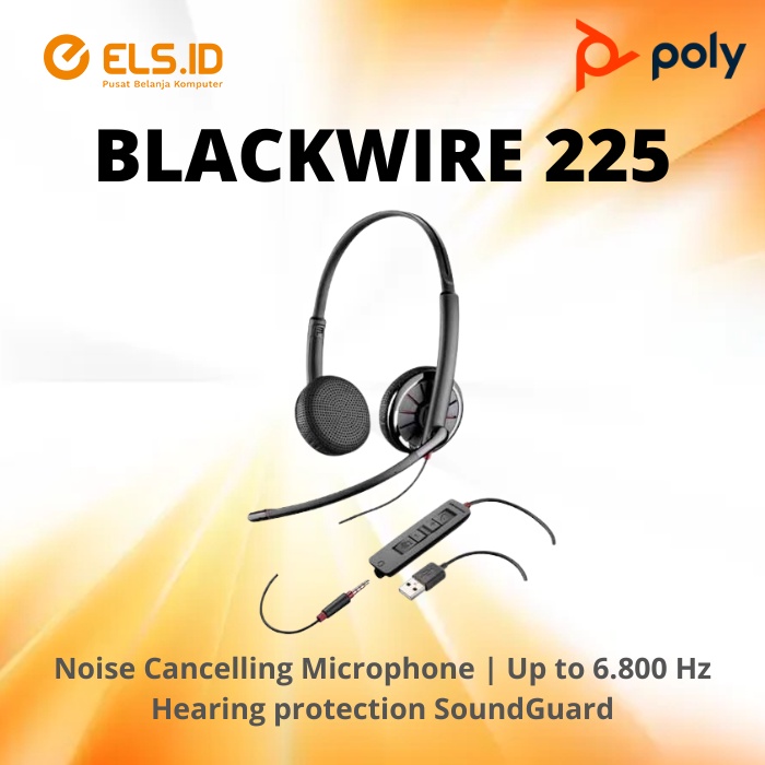 Jual Headset Poly Plantronics Blackwire 225 PhoneJack Stereo | Shopee ...