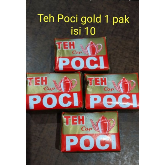 Jual Teh Poci Gold 1pak isi 10 Teh asli produksi Tegal | Shopee Indonesia