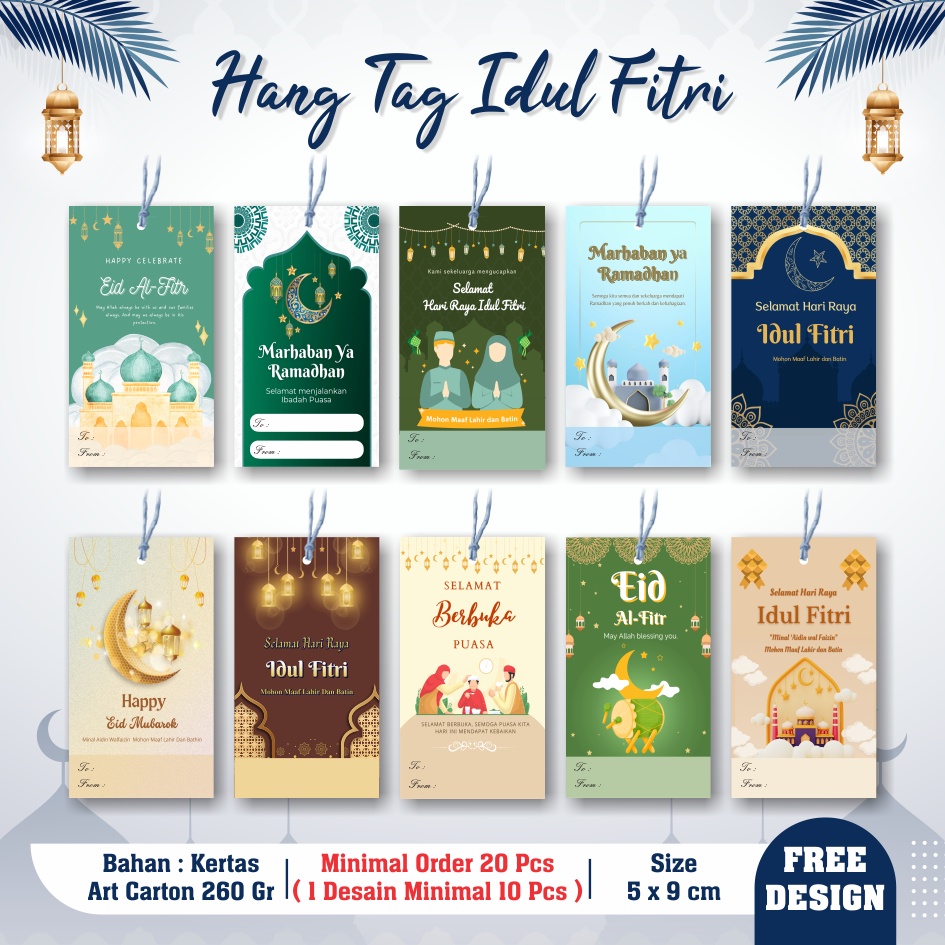 Jual Hang Tag Ramadhan / Hang Tag Lebaran / Hang Tag Idul Fitri / Hang ...