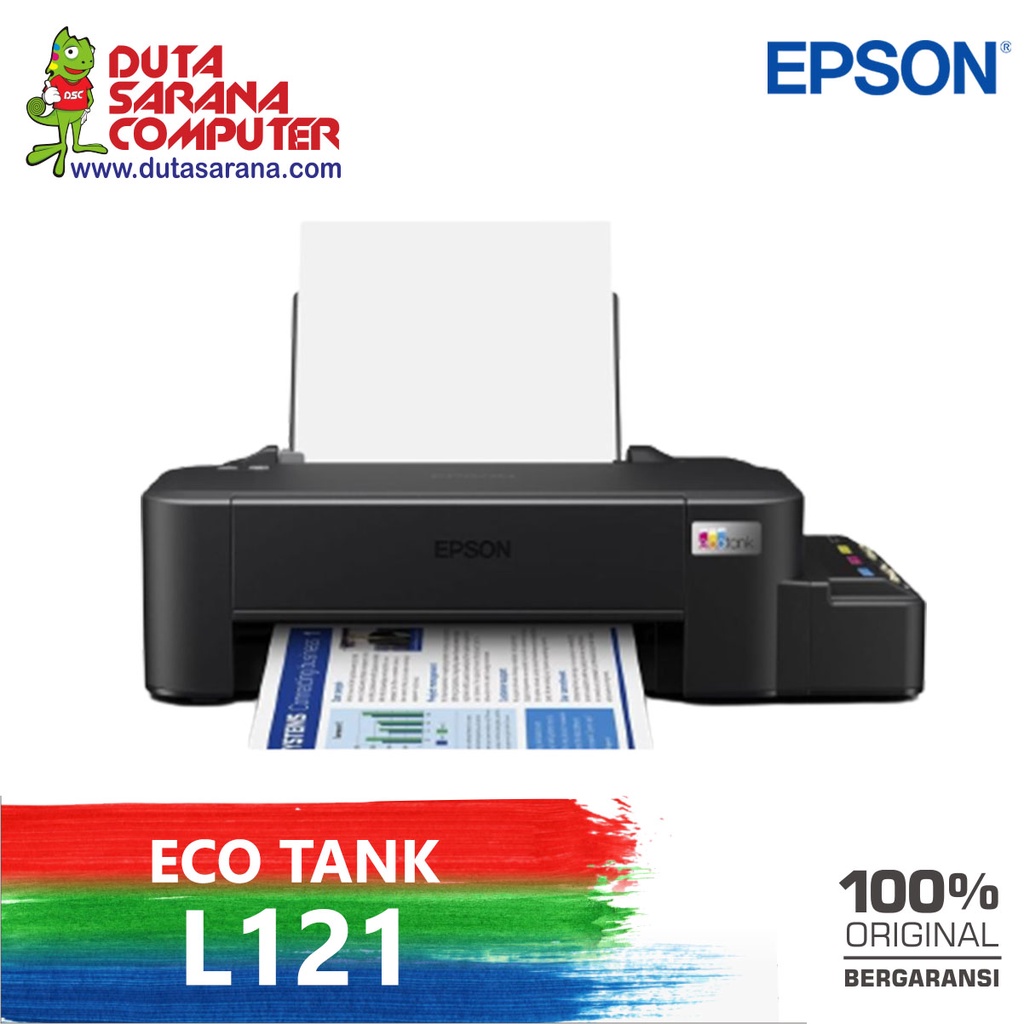 Jual Printer Epson L121 L-121 Original Pengganti L120 Ink Tank A4 Inktank Print Only Printer ...