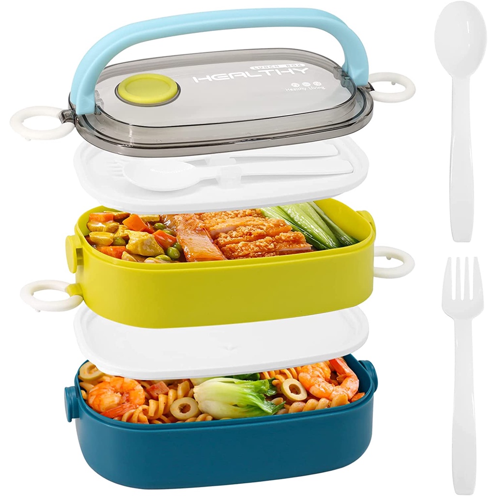 Jual LUNCH BOX 2 SUSUN 1600 ML TWO LAYER KOTAK BEKAL 8530 | Shopee ...