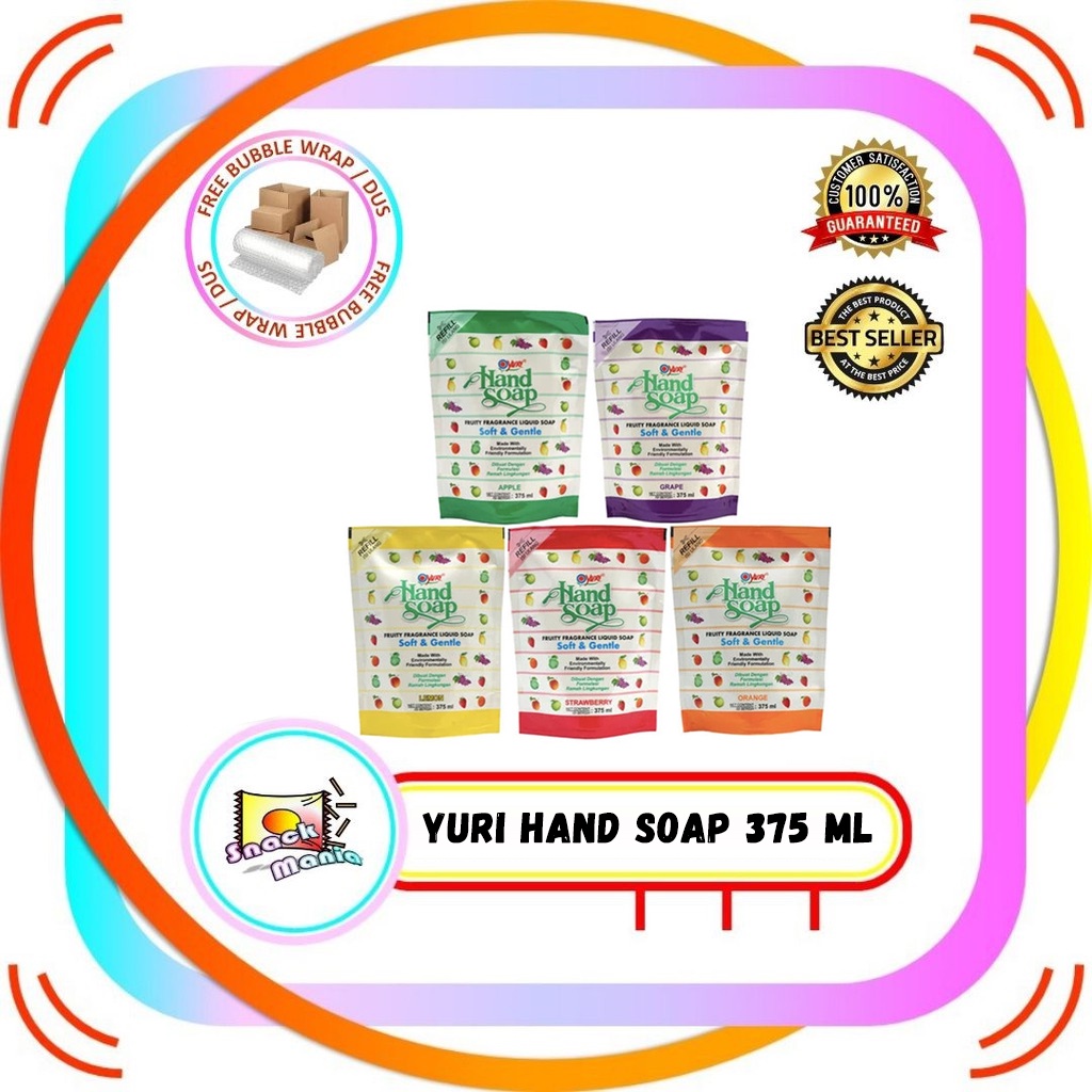 Jual Yuri Hand Soap Sabun Tangan Lemon Strawberry Orange Apple Grape ...