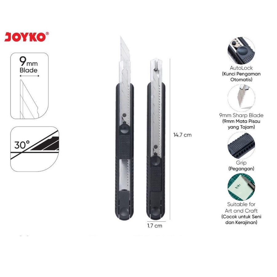 Jual Cutter Pemotong Joyko CU-0511 Grip 30 derajat | Shopee Indonesia