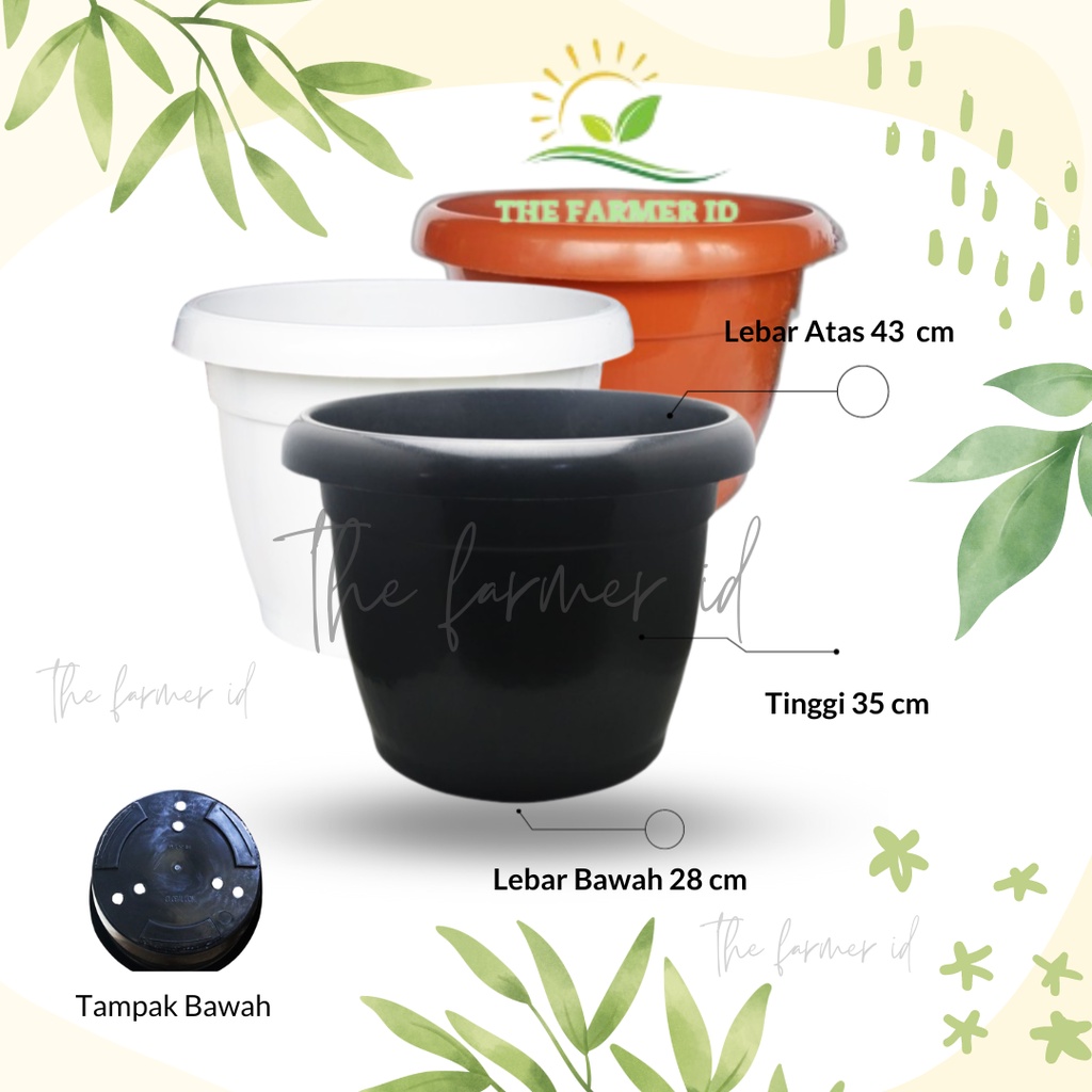 Jual Pot Tulip 45 - Pot Bunga 45 cm Kuping - Pot Ukuran Besar | Shopee ...