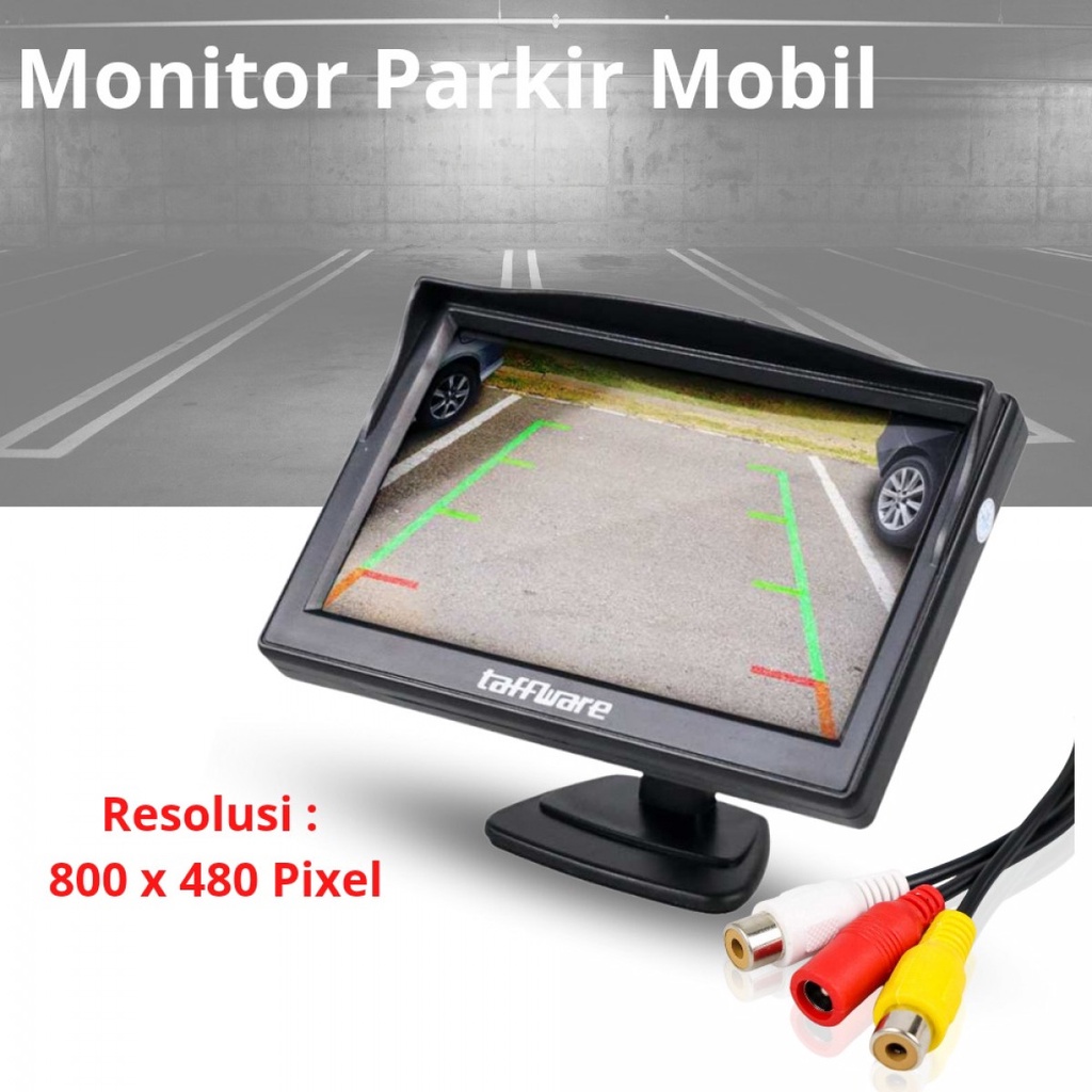 Jual Taffware Monitor Parkir Mobil Otomatis Rear View TFT LCD 5 Inch ...