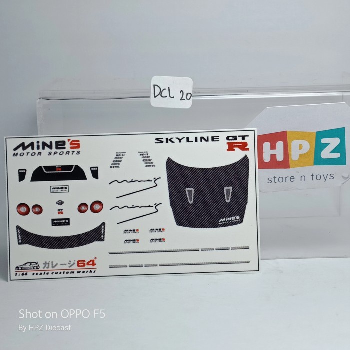 Jual Decal Set Hotwheels Nissan Skyline R35 Mines Motorsport | Shopee ...