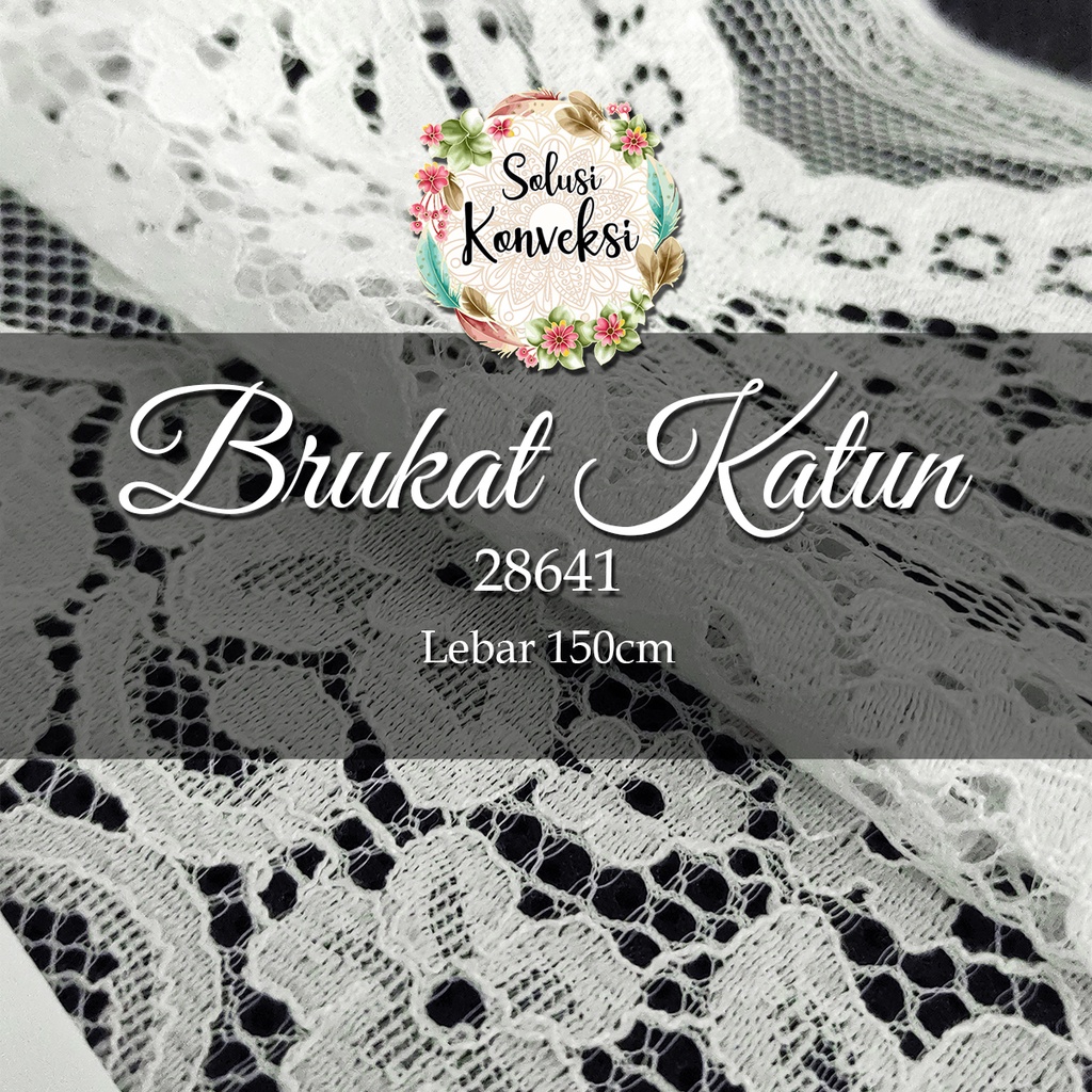 Jual Kain kebaya Brokat kain bahan brukat meteran bahan Katun warna ...