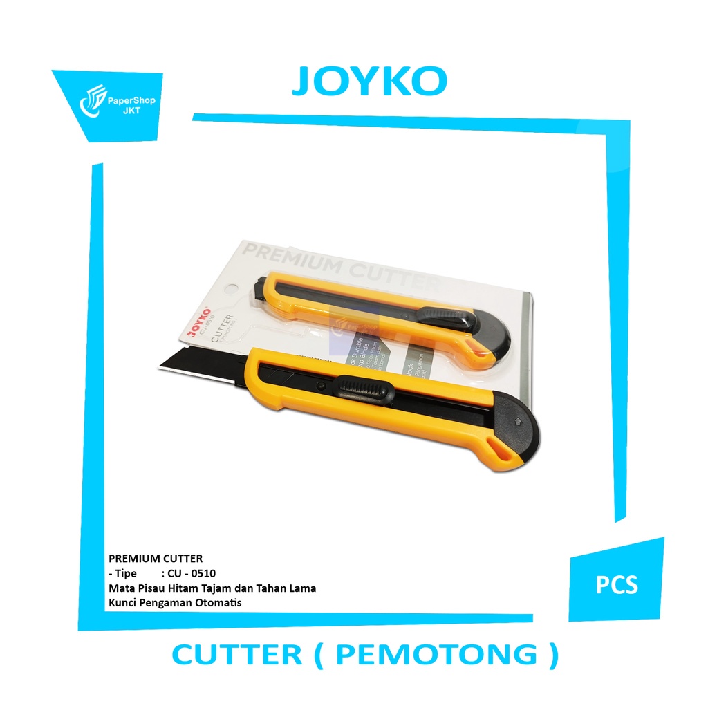 Jual JOYKO Pisau Cutter Premium CU-0510 -Pcs | Shopee Indonesia
