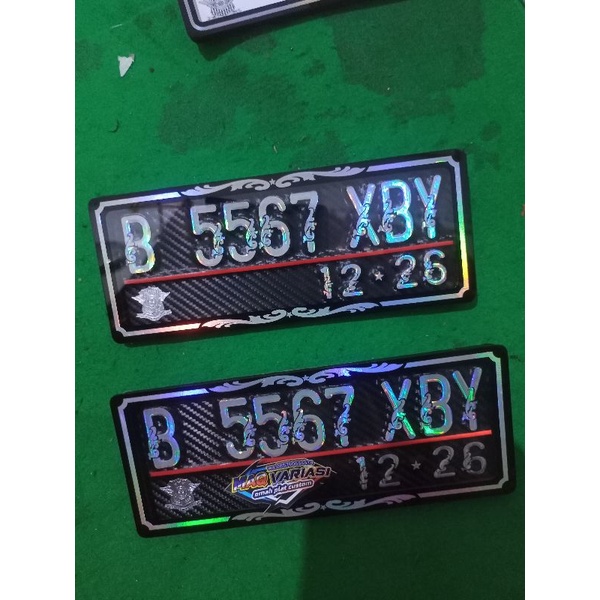 Jual PLAT NOMOR ACRILIK HOLOGRAM MOTIF BATIK,PLAT MOTOR,PLAT CUSTOM ...
