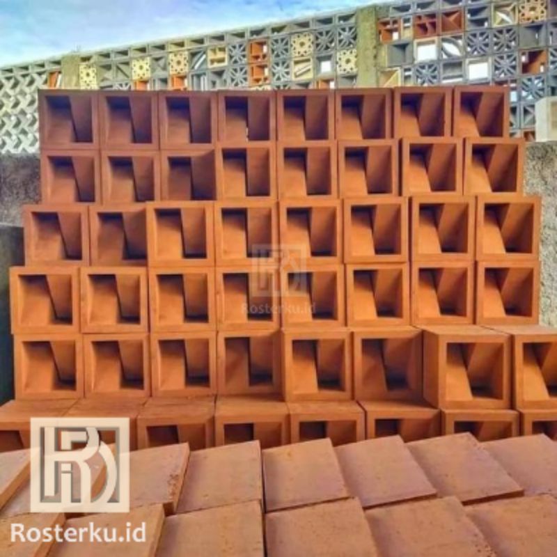 Jual Roster motif z merah/loster/Roster beton/Roster beton minimalis ...