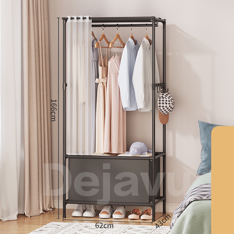 Jual Dejavu Stand Hanger Rak Gantungan Baju Besi Storage Organizer ...