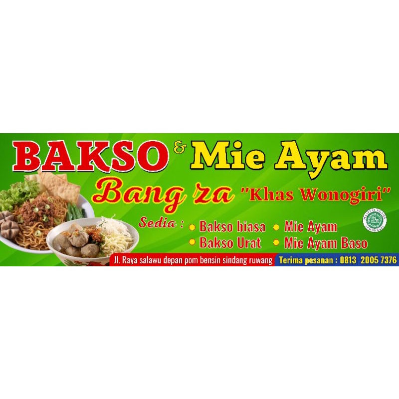 Jual CETAK SPANDUK UKURAN 2X1 METER | SEPANDUK MIE AYAM BAKSO | FREE ...