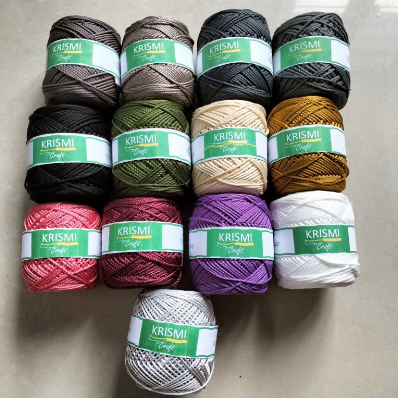 Jual Benang rajut Krismi Craft polyester D27 polos part 2 | Shopee ...