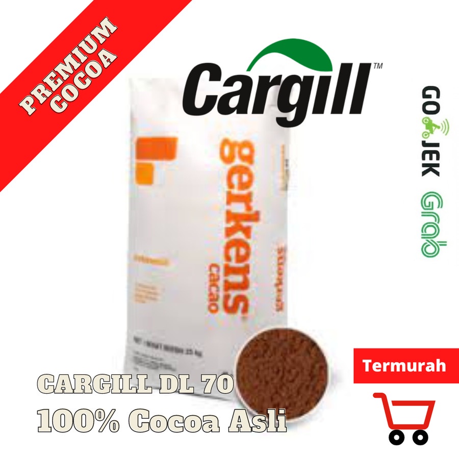 Jual Cocoa Powder 25 kg Cargill DL 70 Gerkens Pure 100% 1 ZAK | Shopee ...