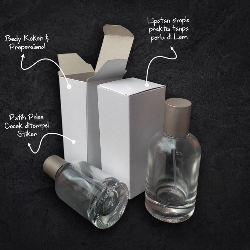 Jual Dus lelabo 30ml 50ml / Box Botol Le labo / Box 4.5x4.5x10 putih ...