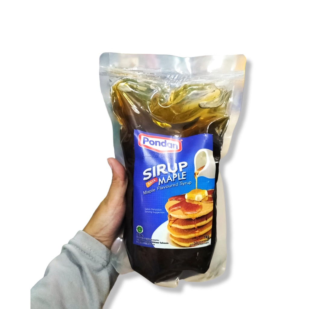 Jual Pondan Sirup Maple Topping Kue/Pancake Syrup 1kg | Shopee Indonesia