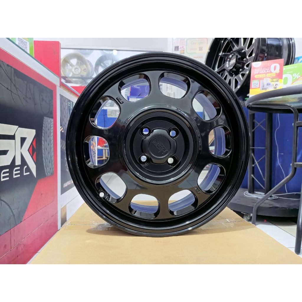 Jual Velg Hsr Klg Ring 16 Pcd 4x100 Yaris Vios Freed Jazz Et42 Black ...