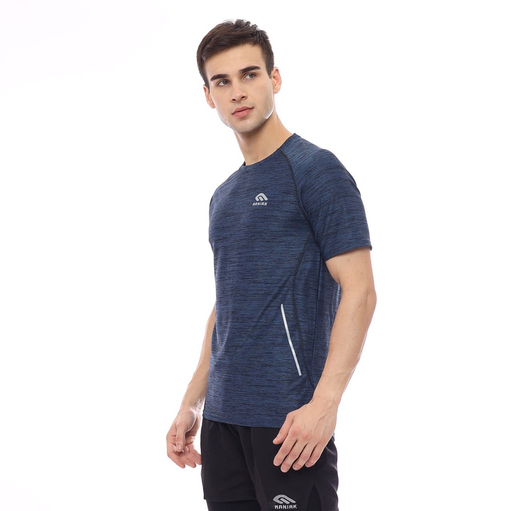 Jual MANIAK Kaos Olahraga Pria Baju Sport Running Joging Gym Sporty ...