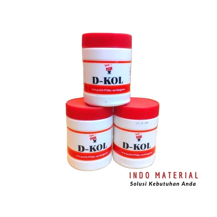 Jual Lem Fox D-KOL Botol 450 gr | Lem Percetakan & Perekat Koraltex ...