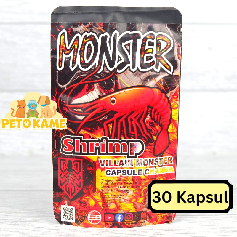 Jual Kapsul MONSTER SHRIMP | Udang Pakan Ikan Channa Untuk Suplemen ...