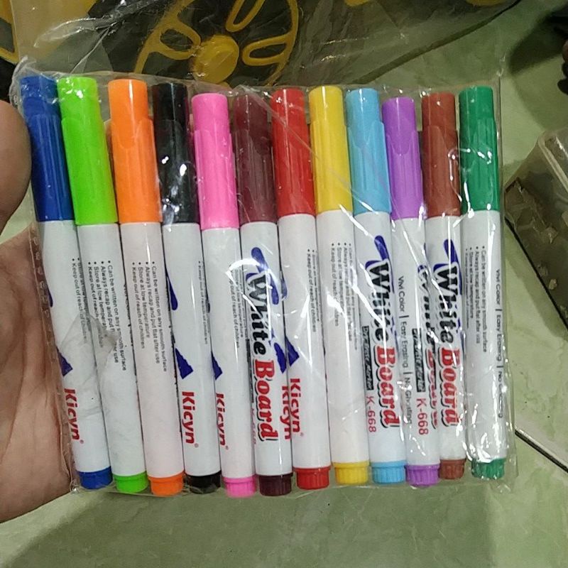 Jual mainan spidol apung spidol gambar di air isi 12pcs | Shopee Indonesia