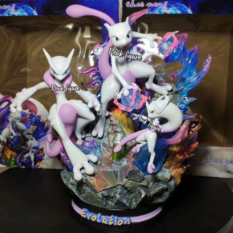 Jual Figure Statue Pokemon - Evolution of Mewtwo / Mew Two Strikes Back ...