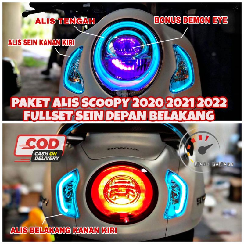 Jual PAKET LENGAP LAMPU ALIS SCOOPY 2020 2021 2022 2023 2024 4 SEIN DEPAN BELAKANG BERKUALITAS ...