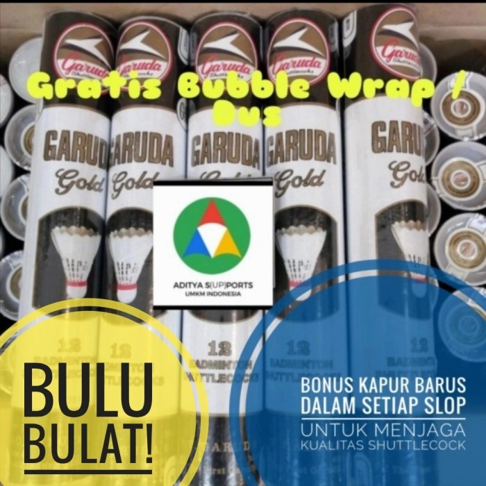 Jual Shuttlecock Kok Shuttlecock Garuda Gold Putih Bulat | Shopee Indonesia