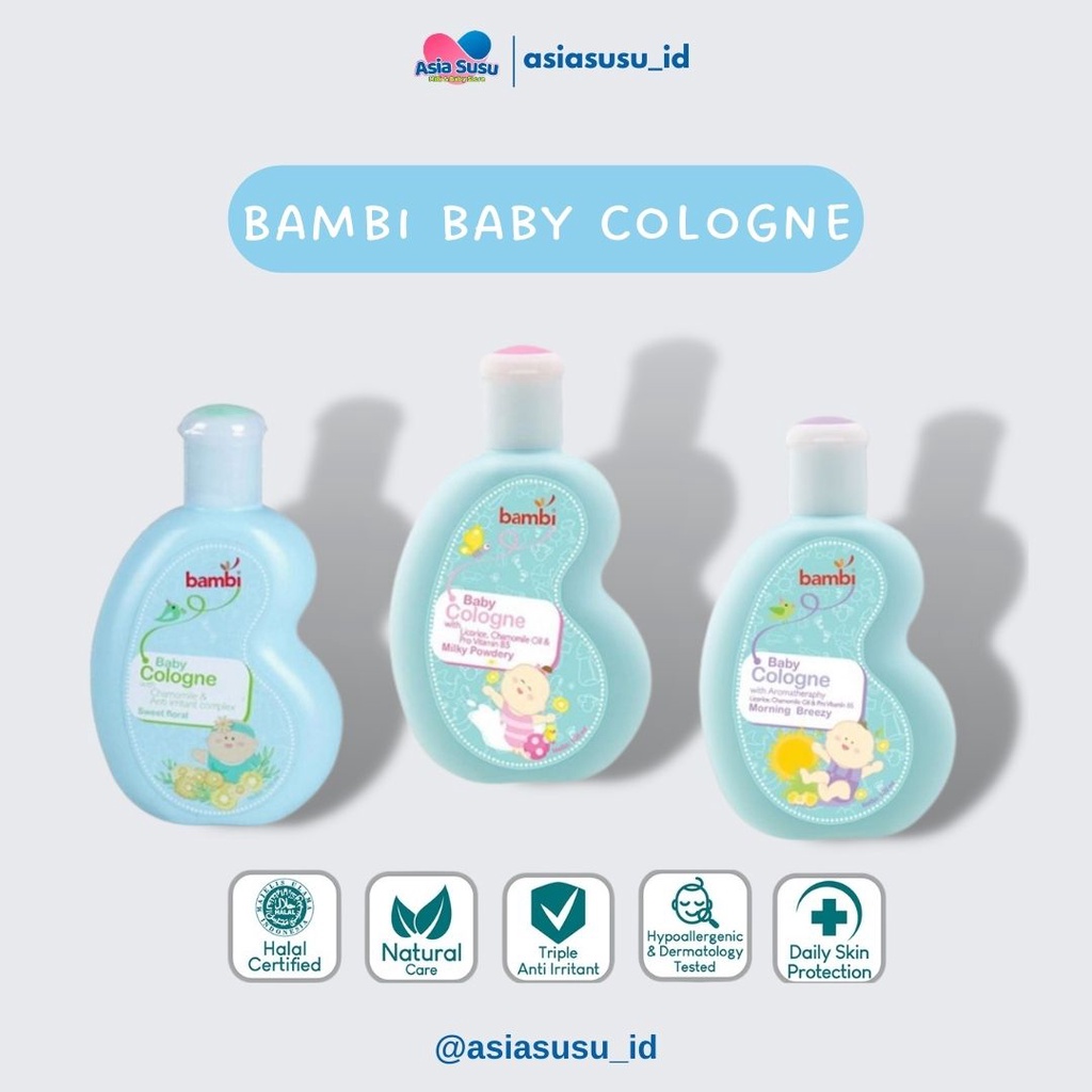 Jual BAMBI BABY COLOGNE 100ML / PARFUM PEWANGI BAYI | Shopee Indonesia