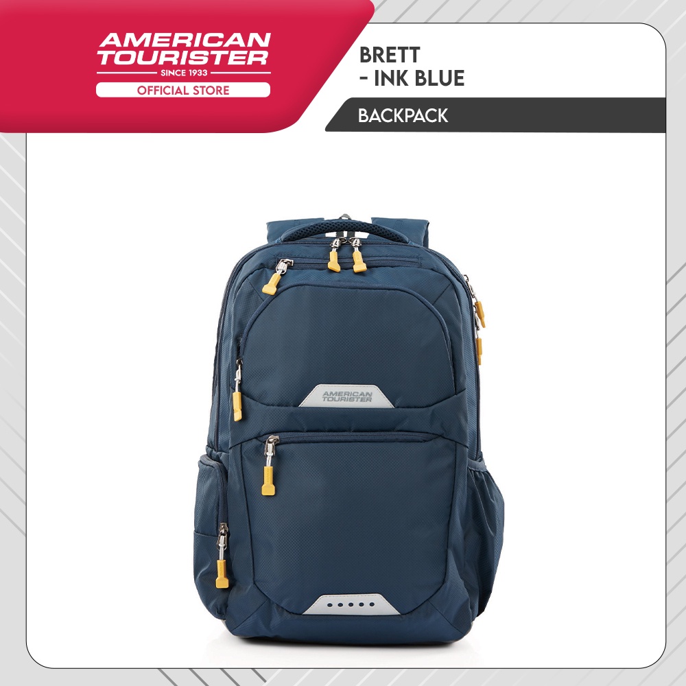 Jual American Tourister Brett BTS Backpack - Ink Blue | Shopee Indonesia