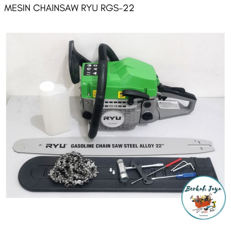 Jual MESIN CHAIN SAW RYU 22" RGS / MESIN CHAINSAW Mesin Gergaji Potong ...